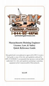 Hoisting License Quick reference Guide - RPM Training Services